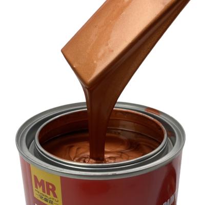 China M155 1K Pure Copper Pearl Automotive Basecoat True Copper Metallic Finish for sale