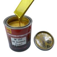 China M157 1K Golden Pearl Automotive Basecoat Warm Gold to White Color Transition for sale