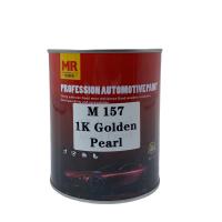 China M157 1K Golden Pearl Automotive Basecoat Warm Gold to White Color Transition for sale