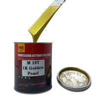 China M157 1K Golden Pearl Automotive Basecoat Warm Gold to White Color Transition for sale