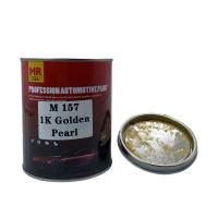 China M157 1K Golden Pearl Automotive Basecoat Warm Gold to White Color Transition for sale