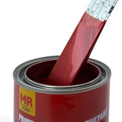 China M161 1K Crystal Red Pearl Automotive Basecoat Luminous Scarlet Reflective Finish for sale