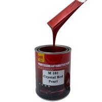 China M161 1K Crystal Red Pearl Automotive Basecoat Luminous Scarlet Reflective Finish for sale