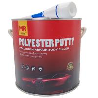 China MR brand Easy Sanding Auto Gray Polyester Poly Putty Car Paint Repair Body Filler For Car for sale