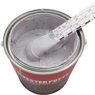 China MR brand Easy Sanding Auto Gray Polyester Poly Putty Car Paint Repair Body Filler For Car for sale