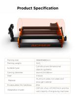 China Acmer M2 Laser Engraver Rotary Roller Y Axis Rotary 360 Degree Roller Laser Graveur for sale