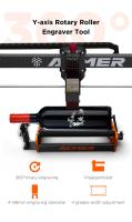 China Acmer M2 Laser Engraver Rotary Roller Y Axis Rotary 360 Degree Roller Laser Graveur for sale