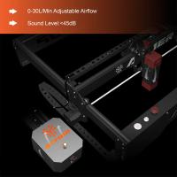 China SPCC Laser Engraver Air Assist Pump 12V 24W 10 - 30L/Min Adjustable Airflow for sale
