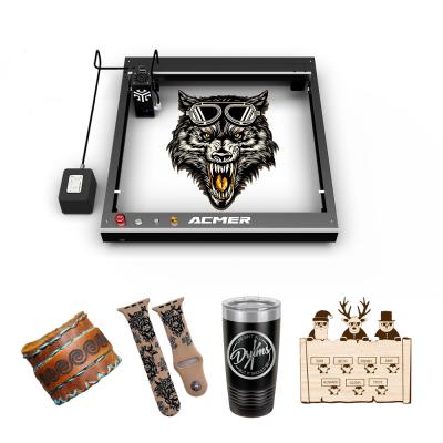 China 33W Desktop Laser Engraving Machine Diode Laser Engraver And Cutter USB / APP for sale