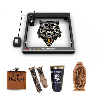 China 33W Desktop Laser Engraving Machine 445nm Wavelength With Automatic Air Assist for sale