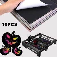 China Basswood Laser Engraving Materials Colorful Rainbow Scratch Paper for sale