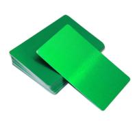 China Laser Engraved Anodized Aluminum Business Cards Portable 0.5mm - 0.8mm Thickness for sale