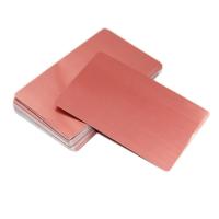 China Laser Engraved Anodized Aluminum Business Cards Portable 0.5mm - 0.8mm Thickness for sale