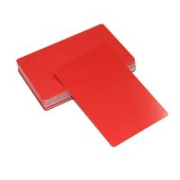 China Laser Engraved Anodized Aluminum Business Cards Portable 0.5mm - 0.8mm Thickness for sale