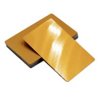 China Laser Engraved Anodized Aluminum Business Cards Portable 0.5mm - 0.8mm Thickness for sale