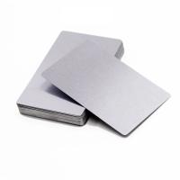 China Laser Engraved Anodized Aluminum Business Cards Portable 0.5mm - 0.8mm Thickness for sale