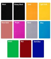 China Laser Engraved Anodized Aluminum Business Cards Portable 0.5mm - 0.8mm Thickness for sale
