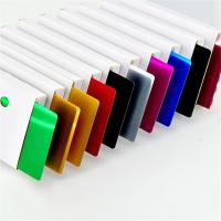 China Laser Engraved Anodized Aluminum Business Cards Portable 0.5mm - 0.8mm Thickness for sale