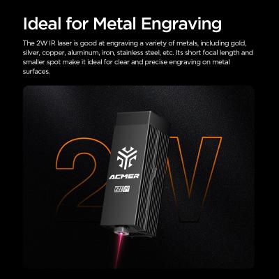 China ACMER P3 Laser Module IR 2w Fiber Laser Engraver 0.03mm Ultra-fine Spot For Metal Plastic Rock Acrylic for sale