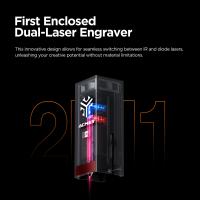 China ACMER P3 Laser Engraver Dual Laser Cutting Engraving Machine With Pumped Air Assist For Aluminum Profile Engraving for sale