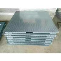 China AC/DC Floor Scale With Grey/Yellow Platform 1.5m*1.5m/5000kg Capacity for sale