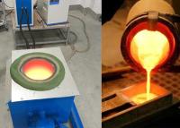 China Medium Frequency Induction Melting Furnace 110kw 50kg Steel Melting Motor Tilting for sale