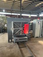 China Electric Heat Treatment Furnace with Trolley Rails Two Thermocouples and Temperature Compensation Wire for Precise Heating for sale