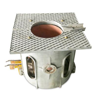 China 500kg Aluminum Shell Induction Melting Furnace 380V Electric Furnace for Brass Copper for sale