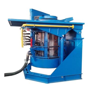 China 1 Ton Industrial Metal Melting Furnace 1200KW Induction Copper Cast Iron Smelter for sale