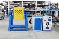China IGBT 110kW Brass Induction Melting Furnace Compact Heater for Gold Melting 150kg for sale