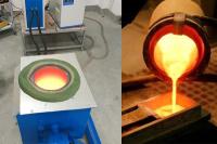 China IGBT Induction Melting Furnace 45KW 20kg for Gold Silver Copper Steel Smelting for sale
