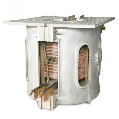 China Electric 500KW Industrial Metal Melting Furnace Medium Frequency Induction 500kg Capacity for sale
