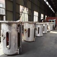 China 0.75T Copper Metal Smelting Furnace 1800 Degree Medium Frequency Induction Melting Equipment for sale