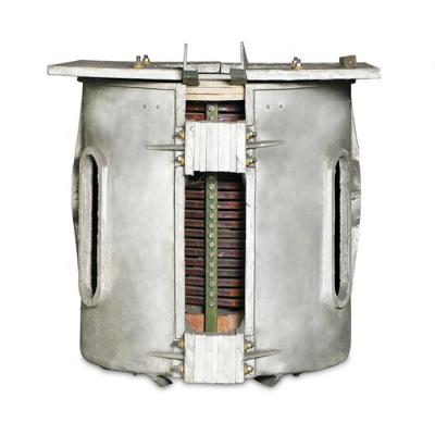 China Water Cooling Industrial Melting Furnace 1800 Degree 500kg Steel Scrap Melting Furnace for sale