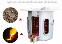 China 750kg Industrial Metal Melting Furnace Medium Frequency Induction 380V Aluminum Copper Brass for sale