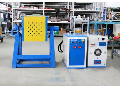 China Industrial Induction Melting Furnace 110kw Manual Tilting for 50kg Iron Steel for sale