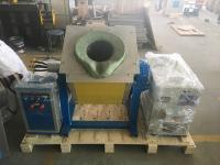 China 110kw Induction Metal Heater Manual Tilting Melting Furnace for 150kg Copper for sale