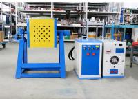 China 110kw 50kg Manual Tilting Induction Melting Furnace for Steel Copper Brass for sale