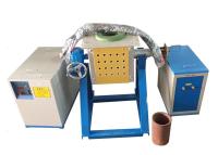 China 45kw Induction Metal Heater Melting Furnace Manual Tilting for Copper 50kg for sale