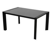 China Ceramic Top Extendable Dining Table 2000mm Length With Black Iron Leg for sale