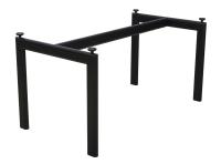 China 1800*850mm Ceramic Finished Dining Table With Fixed Type Black Oval Metal  Leg for sale