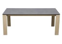 China 1800*900mm Ceramic Finished Dining Table With Fixed Type Wooden  Leg for sale