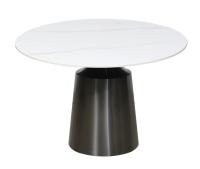 China Fire Resistant Modern Round Dining Table Easy Cleaning With Customizable Size for sale