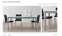 China 1700mm Extendable Glass Dining Table Impact Resistant With Iron legs for sale