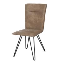China Elegant Design Modern Leather Side Chair Easy Cleaning For Restaurants for sale