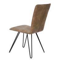 China Elegant Design Modern Leather Side Chair Easy Cleaning For Restaurants for sale