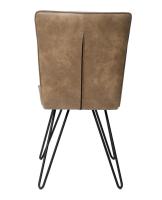 China Elegant Design Modern Leather Side Chair Easy Cleaning For Restaurants for sale