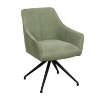 China Green Comfortable Modern Leather Dining Chair Easily Wiped Down For Living Room for sale