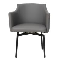 China Lightweight Office Rolling Chair High Stability With Leather Upholstery for sale