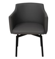 China Lightweight Office Rolling Chair High Stability With Leather Upholstery for sale